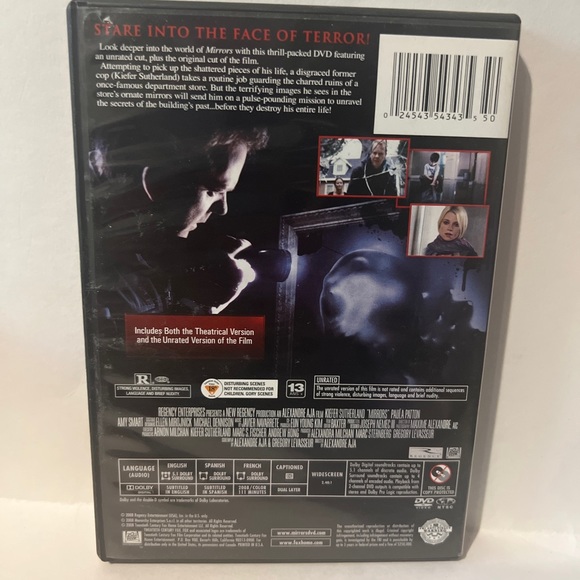 Fox | Media | Mirrors Horror Movie Kiefer Sutherland Unrated Dvd 208 ...